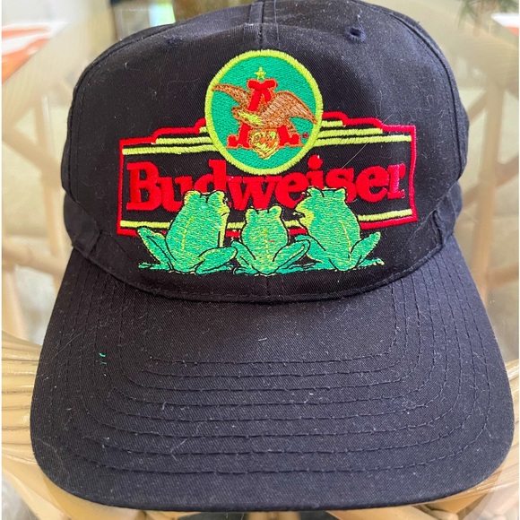 Budweiser | Accessories | Budweiser Ball Cap Blackred Green Embroidery ...